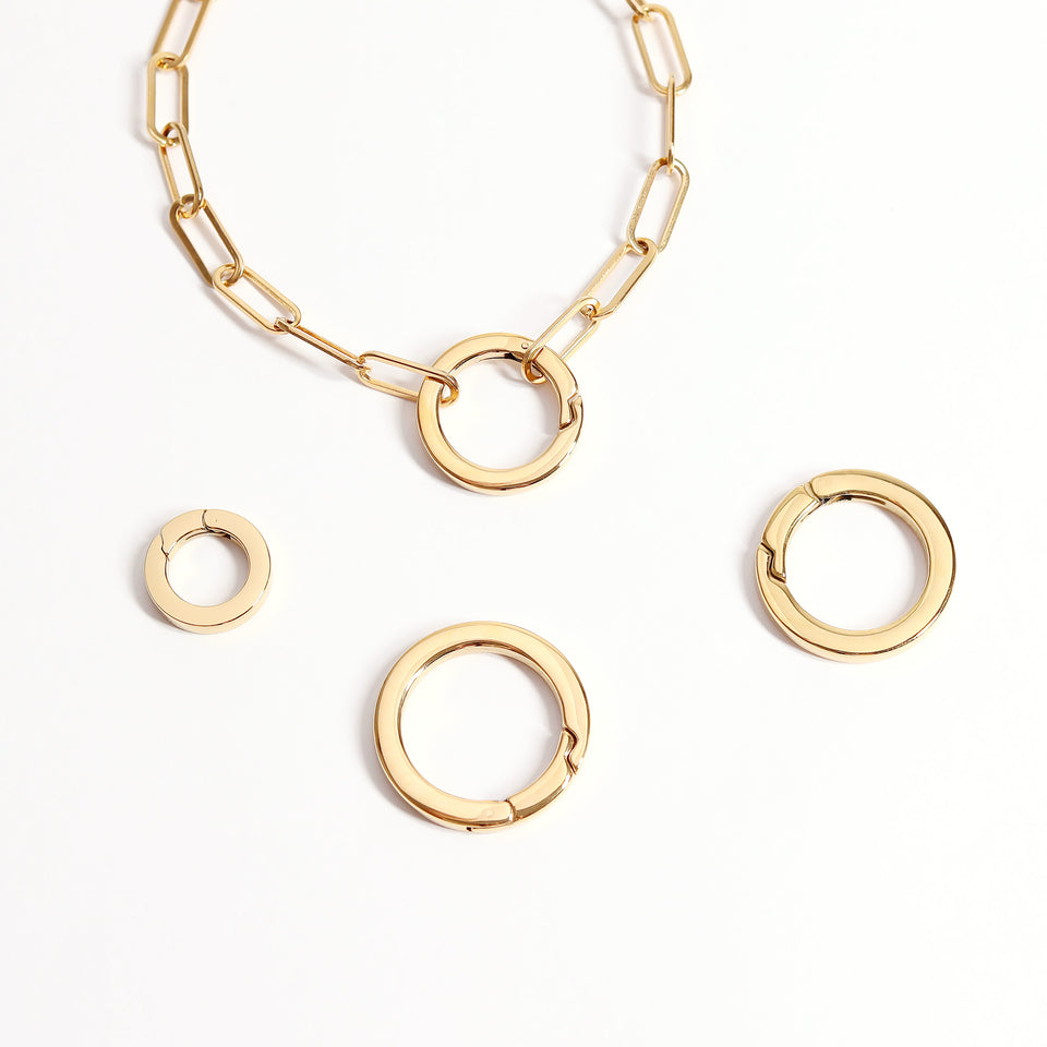 18K Gold PVD Stainless Steel Circle Carabiner / ENC0036 – Wholesale ...