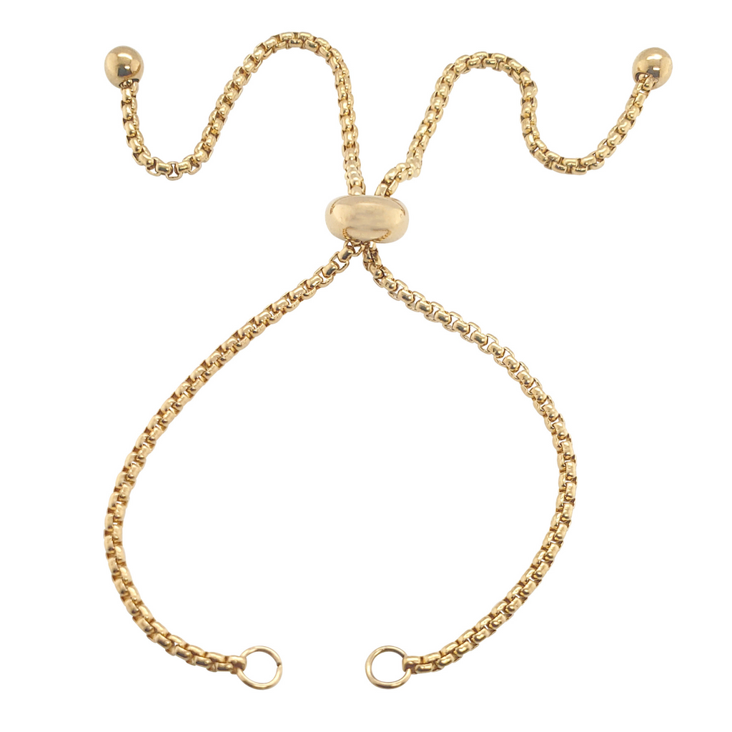 Adjustable Stainless Steel Silicon Bead Cinch Chain | Wholesale Jewelry ...